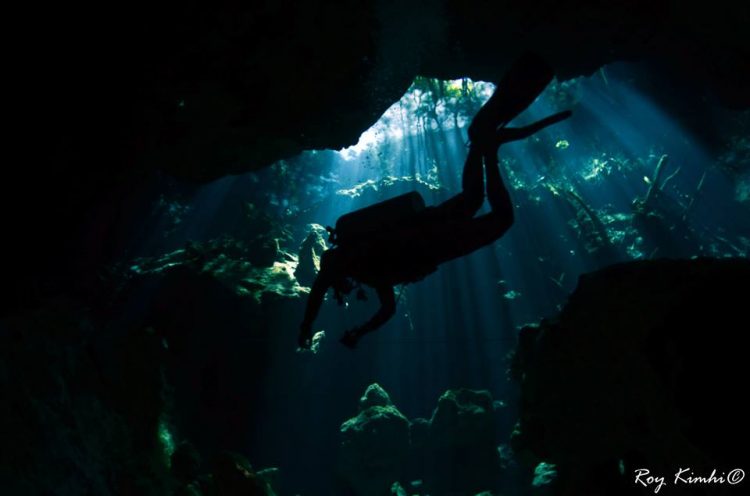 scuba diver in cenote | RUSHKULT